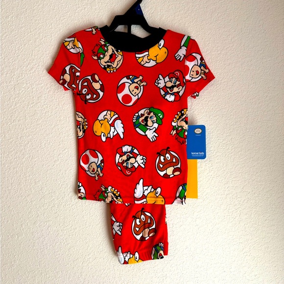 Nintendo | Pajamas | Nintendo Super Mario Red Kids Pajama Top With ...